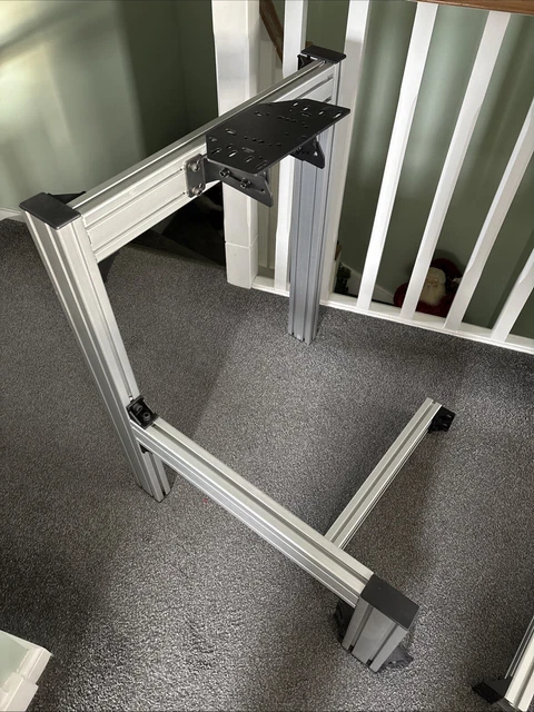 SIM RACING RIG Cockpit Aluminium Profile 4080 Brackets £50.00 - PicClick UK