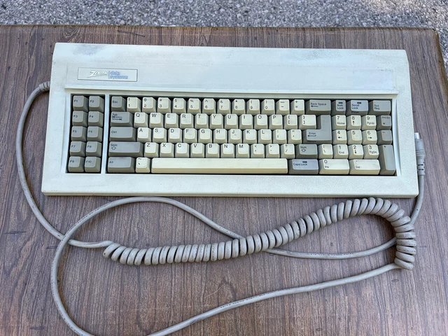 VINTAGE ZENITH DATA Systems Green Alps Keyboard- Mechanical Clicky 80’s ...