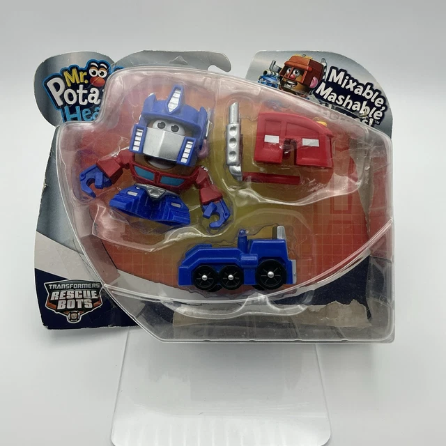 TRANSFORMERS OPTIMUS PRIME Mr Potato Head Playskool Hasbro Rescue Bots ...