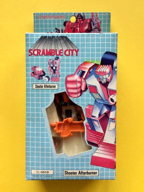 FIGURINE SCRAMBLE CITY SHOOTER Afterburner G1 Super ROBOT Transformer ...