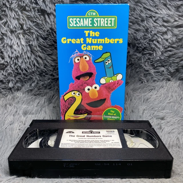 SESAME STREET - The Great Numbers Game VHS 1998 Classic Cartoon Movie ...