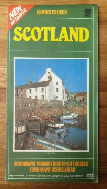 SCOTLAND ROAD MAP by Map Productions Ltd (George Phillips Printers Ltd ...