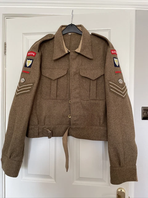 WW2 BRITISH ARMY 37 Pattern Battle Dress Jacket Goodwood Living History ...