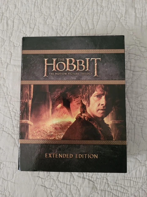THE HOBBIT TRILOGY Extended Edition Blu Ray DVD 3 Movie 9 Disc Box Set ...
