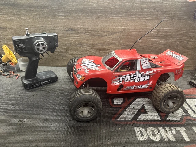 HPI RUSH EVO 1/10 Nitro Rc Car 2wd Arrma Traxxas Kyosho Hobao Losi £120 ...