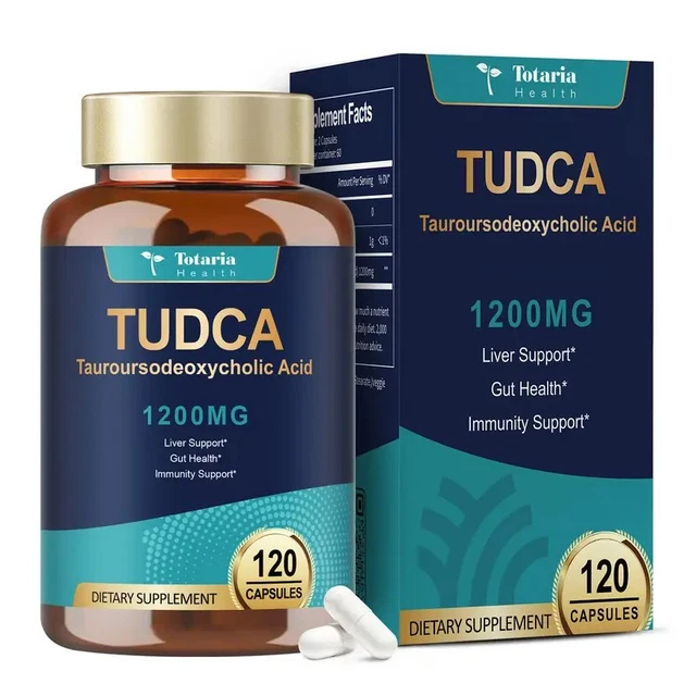 TUDCA BILE SALTS 1200mg (Tauroursodeoxycholic Acid), Plant-Based ...