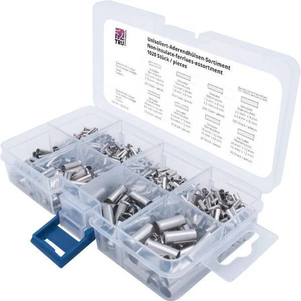 TRU COMPONENTS T1903C034 Assortimento Capicorda Non isolato 1020 Parti ...
