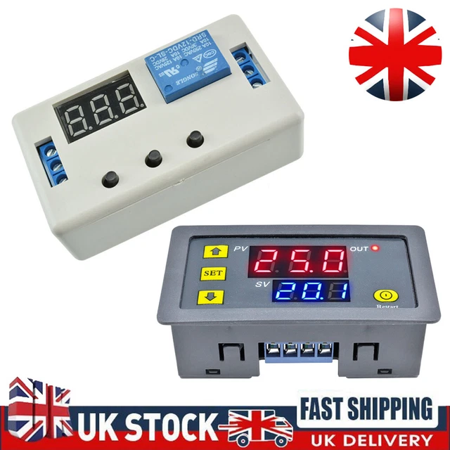 12V AUTOMATION CYCLE Timer Delay Control Switch Relay Module w/ Dual ...