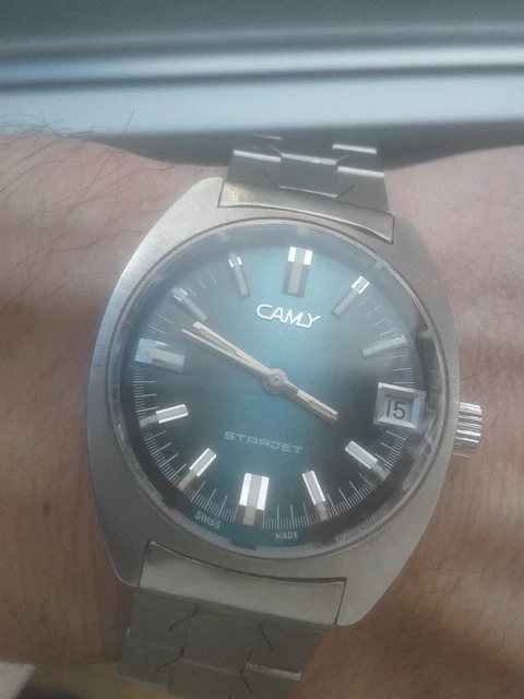 CAMY GENEVE STARJET 7348ST Hand-Winding Vintage Collection NOS Watch ...