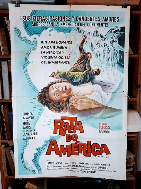RATA DE AMÉRICA - Jean-Gabriel Albicocco - Afiche Cine Original Movie ...
