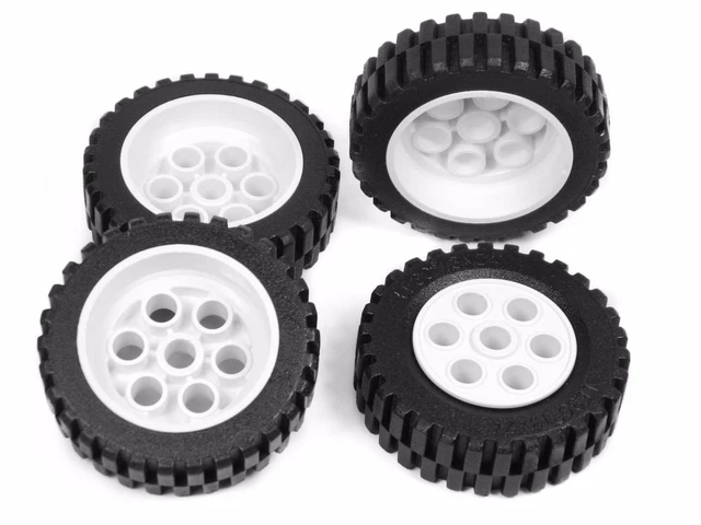 LEGO TECHNIC WHEELS Model Team set of 4 42x12mm Wheel Tire large tyre ...