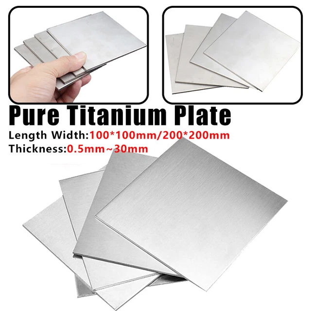 METAL TITANIUM TA2 ASTM Grade 2 B265 Plate Sheet Tool 0.5-30mm 100*100 ...