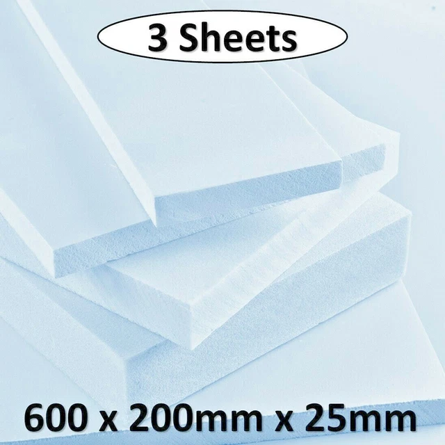 3PCS XPS FOAM 600x200x25mm Styrofoam Craft Polystyrene Hobby HO Scale Diorama $37.99 - PicClick AU