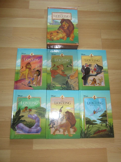 RARE DISNEY THE Lion King-Six New Adventures 1994 Hardback Books ...