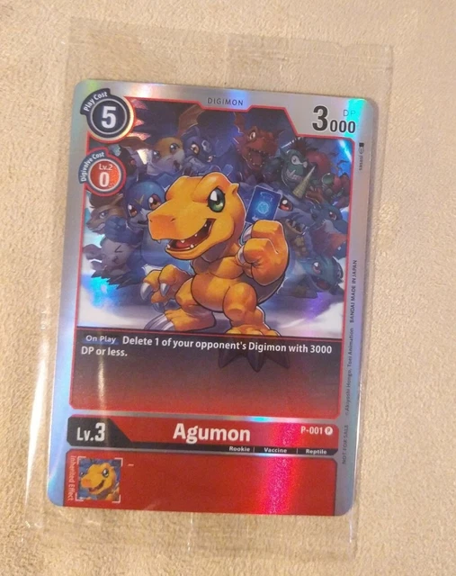 DIGIMON TCG AGUMON P-001 English Promo Card Shiny £10.08 - PicClick UK