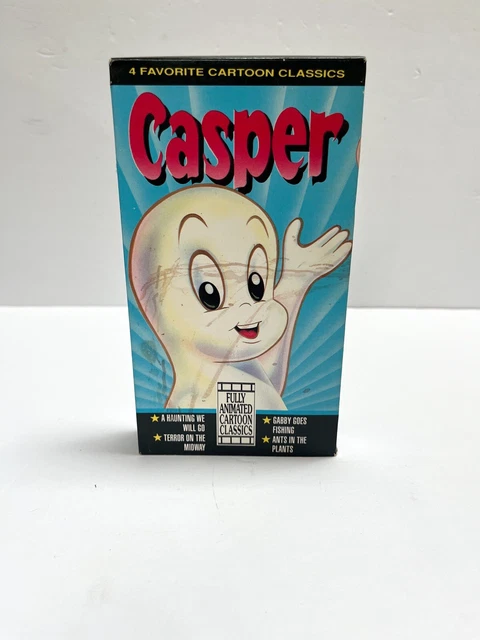 VINTAGE 90S VHS Casper The Friendly Ghost 4 Favorite Cartoon Classics ...