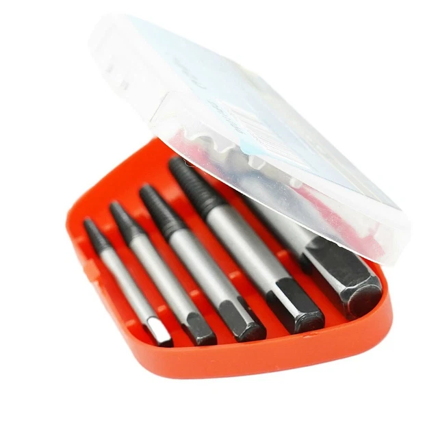 LONG LASTING 5PIECE Screw Extractor Set for Corrosion Resistant ...