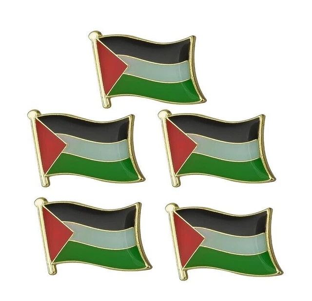 3X/5X PALESTINIAN FLAG Pin Badge Lapel-Free Palestine National Enamel ...