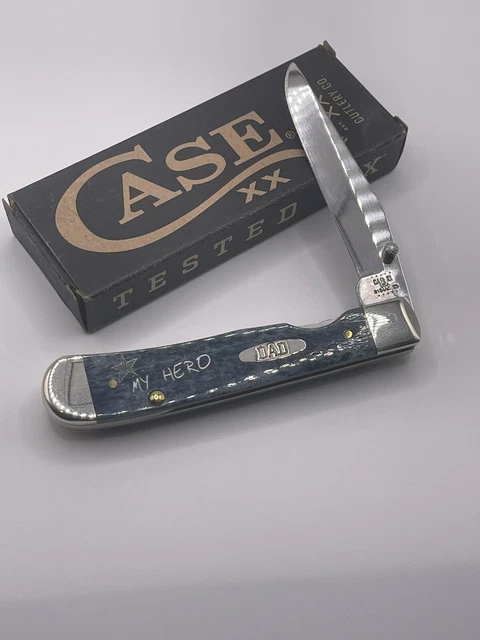 2020 CASE MEDITERRANEAN Blue Bone Kickstart Trapperlock Dad My Hero ...