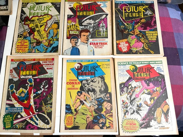 FUTURE TENSE MARVEL Vintage 1980 Scifi Comic Book Bundle 15 comics inc ...