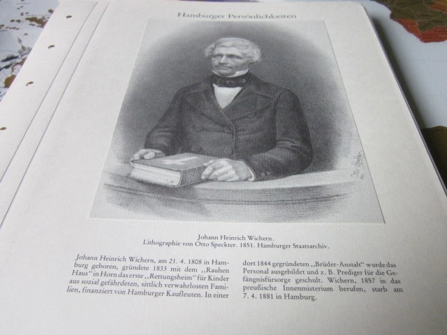 HAMBURG ARCHIV 3 Persönlichkeiten 3045 Johann Heinrich Wichern 1808-1881 Spekter EUR 5,34 ...