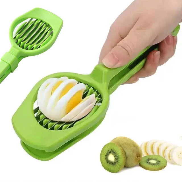 PUSH-TYPE STAINLESS STEEL slicer Fruit Strawberry Slicer Hot K4 £4.96 ...