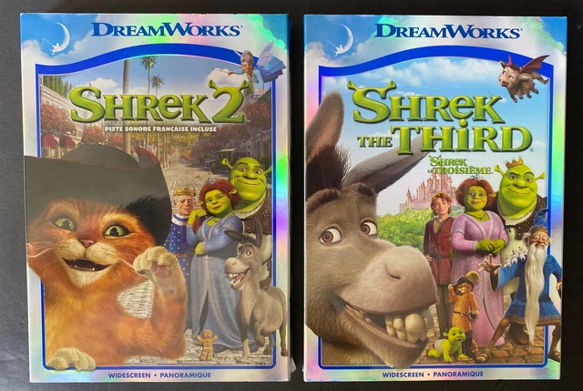 SHREK 2 & Shrek The Third (DVD, 2010, Widescreen) Preowned W/slipcovers ...