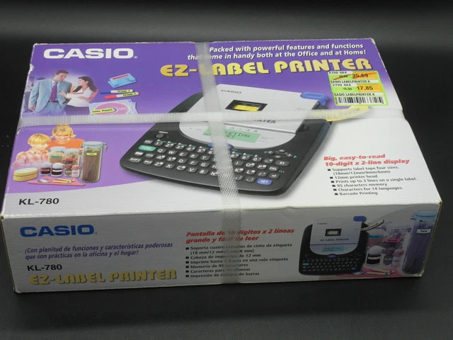 CASIO EZ LABEL Drucker KL-780 Etikettengerät Beschriftungsgerät NEU ...