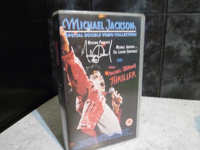 VHS MICHAEL JACKSON Thriller Double Video Vgc £9.99 - PicClick UK