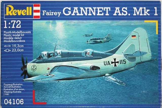 FAIREY GANNET AS. Mk 1 Modellbausatz Revell 04106 M 1:72 Bundeswehr ...