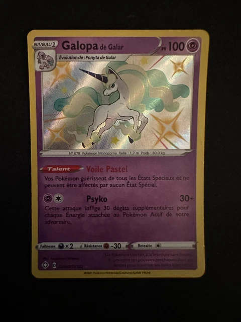 CARTE POKEMON GALOPA SV048/SV122 SHINY Epée et Bouclier 4,5 EB4.5 FR ...