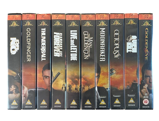 JAMES BOND 007 Collection On VHS Video Tapes x 10 Classics - Free Postage £9.99 - PicClick UK