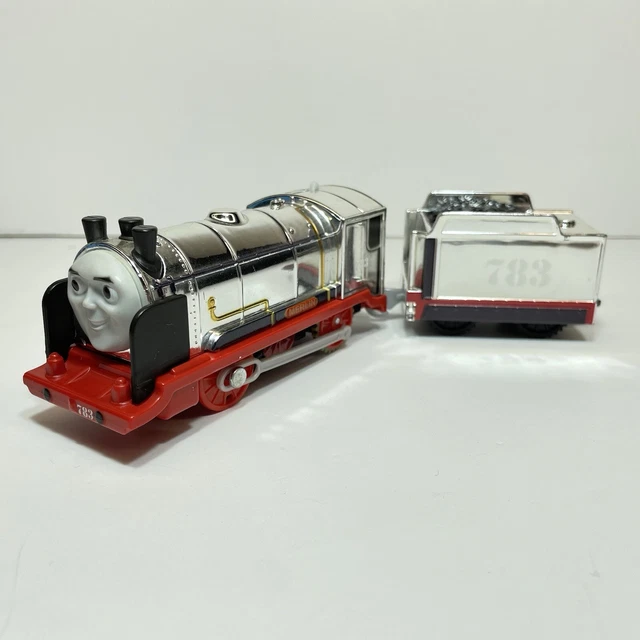 THOMAS & FRIENDS Motorised Trackmaster Train - Chrome Merlin - Gc £19. ...
