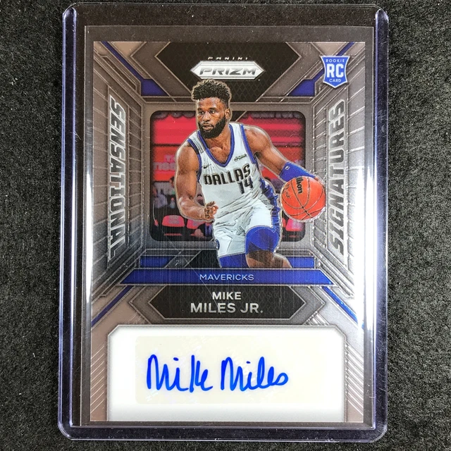 2023-24 PRIZM MIKE MILES JR. Sensational Signatures Rookie Auto Base # ...