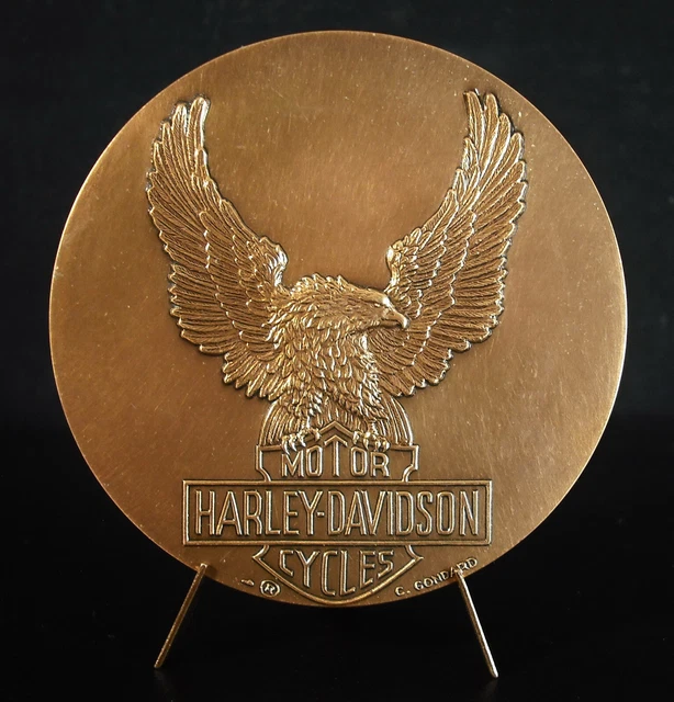 MÉDAILLE EL KNUCKLEHEAD 1940 Harley-Davidson motorcycle eagle logo ...