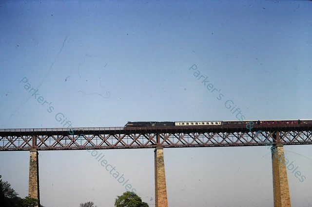 RAILWAY TRAIN SLIDE 35mm Steam Locomotive No 60009 Forth Bridge (s50 5c ...