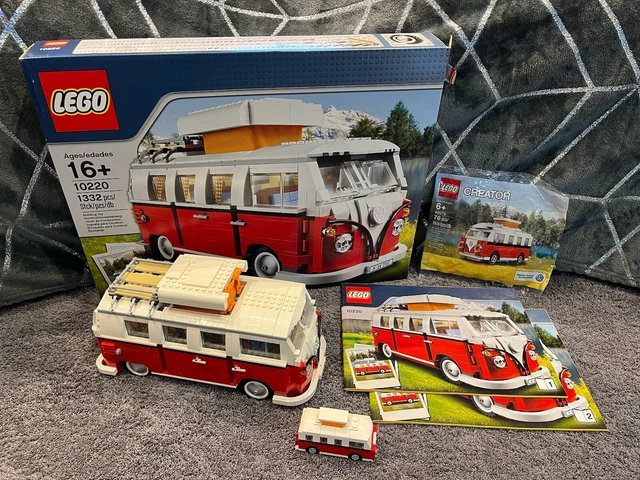 LEGO 10220 VW T1 Camper Van 100% COMPLETE Box Instructions & RARE 40079 ...
