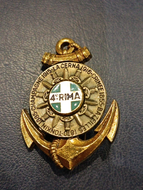 INSIGNE 4° REGIMENT D'INFANTERIE DE MARINE - 4° RIMA - Delsart EUR 15 ...