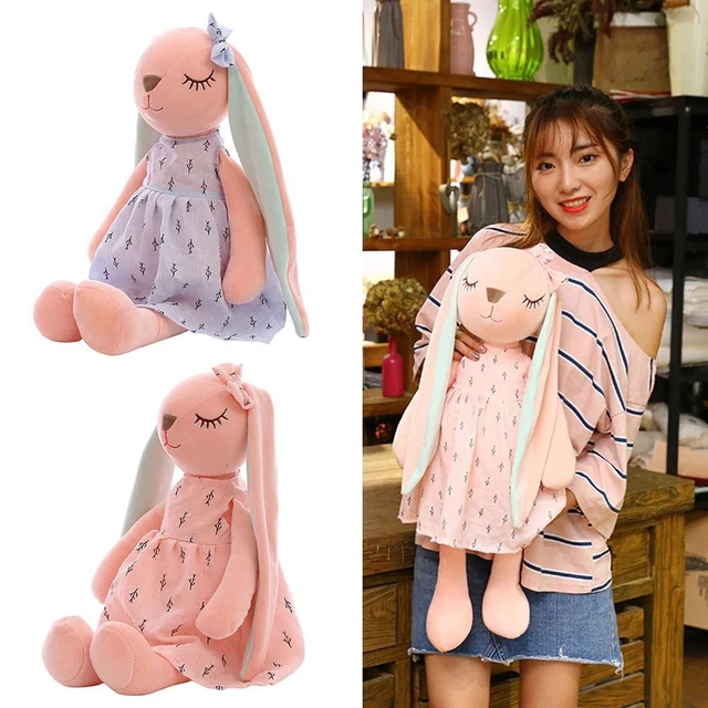 BUNNY PLUSH TOY Rabbit Doll With Long Ears Rabbit Soft Toy Stuffed ...