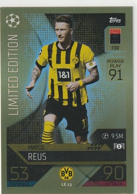 MATCH ATTAX 2022 -23 Marco Reus Borussia Dortmund Limited Edition Le13 ...