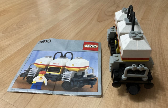 LEGO VINTAGE TRAIN 7813 Shell Tanker Wagon complet avec notice EUR 100 ...
