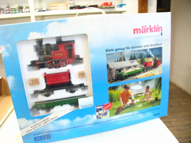MÄRKLIN MAXI 54403 Start-Set Mit Dampflok Emma+2 Wagen Gleise Trafo ...