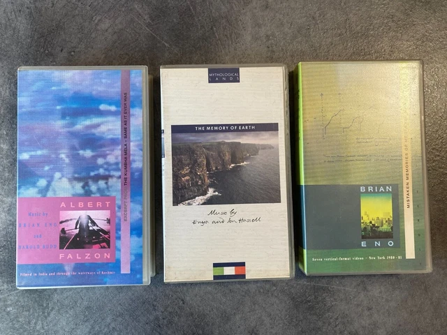 VHS MUSICALI ALBERT Falzon, Enya and Jon Hassell, Brian Eno originali ...