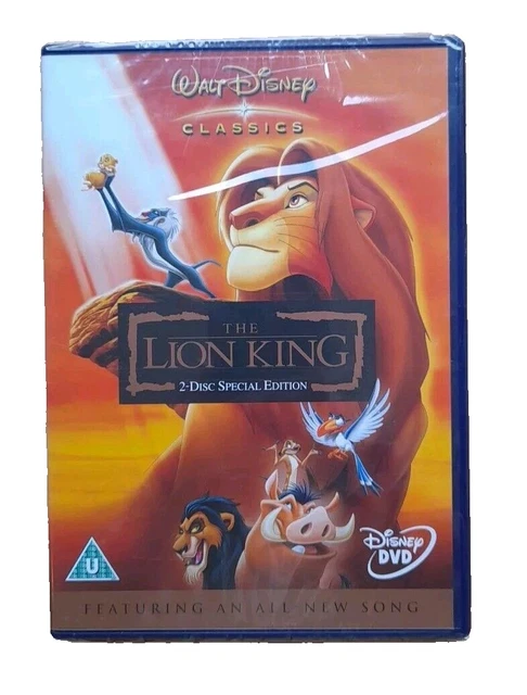 THE LION KING DVD - Walt Disney 32nd Animated Classic - 2 Disc Special ...