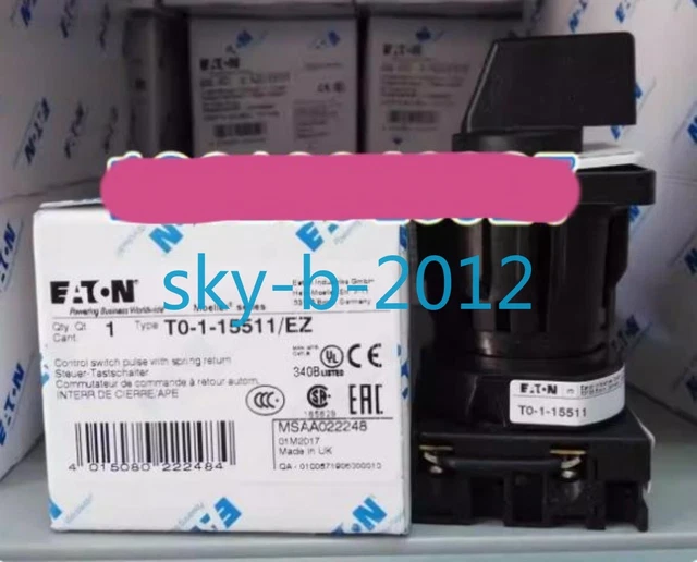 1 PIÈCE INTERRUPTEUR d'isolation EATON MOELLER NEUF T0-1-15511/EZ EUR 31,51 - PicClick FR