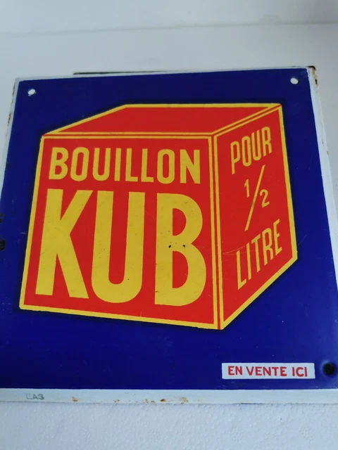 ANCIENNE PLAQUE ÉMAILLÉE bouillon de cube n1 EUR 171,00 - PicClick FR