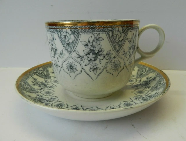 ANTICA BRITISH ANCHOR Pottery Co. Tappa da tè extra large e piattino 8 ...