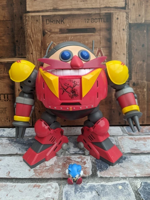 SONIC THE HEDGEHOG Dr Robotnik Giant Eggman Robot Battle Set 10 Inch ...