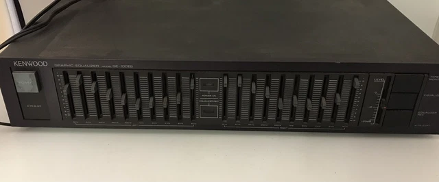 KENWOOD GE-100II RARE Vintage Stereo Graphic Equalizer Silver With Box ...