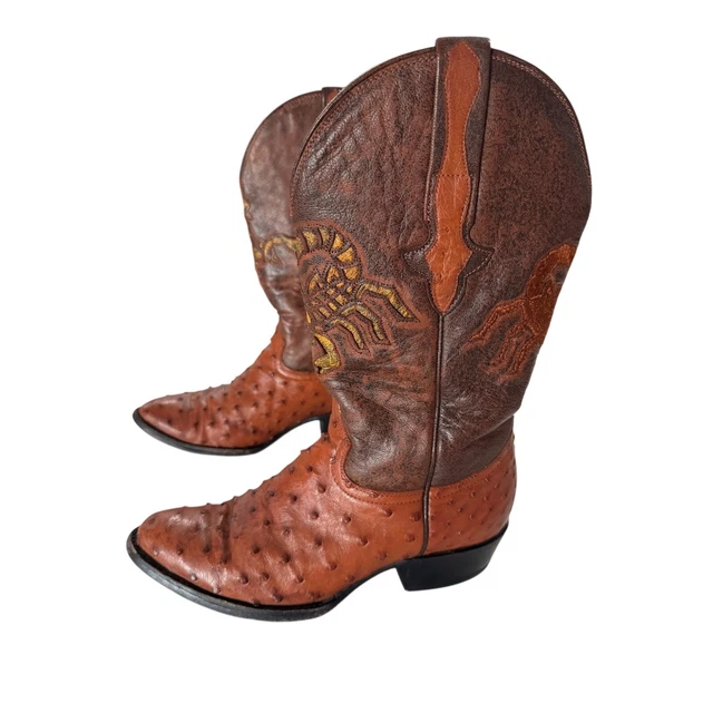 EL ALACRAN DE Durango Scorpion Boots Ostrich Men’s Mex Size 25 US Size ...